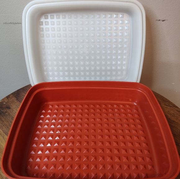 Tupperware | Kitchen | Vintage Tupperware Marinade Container Red | Poshmark